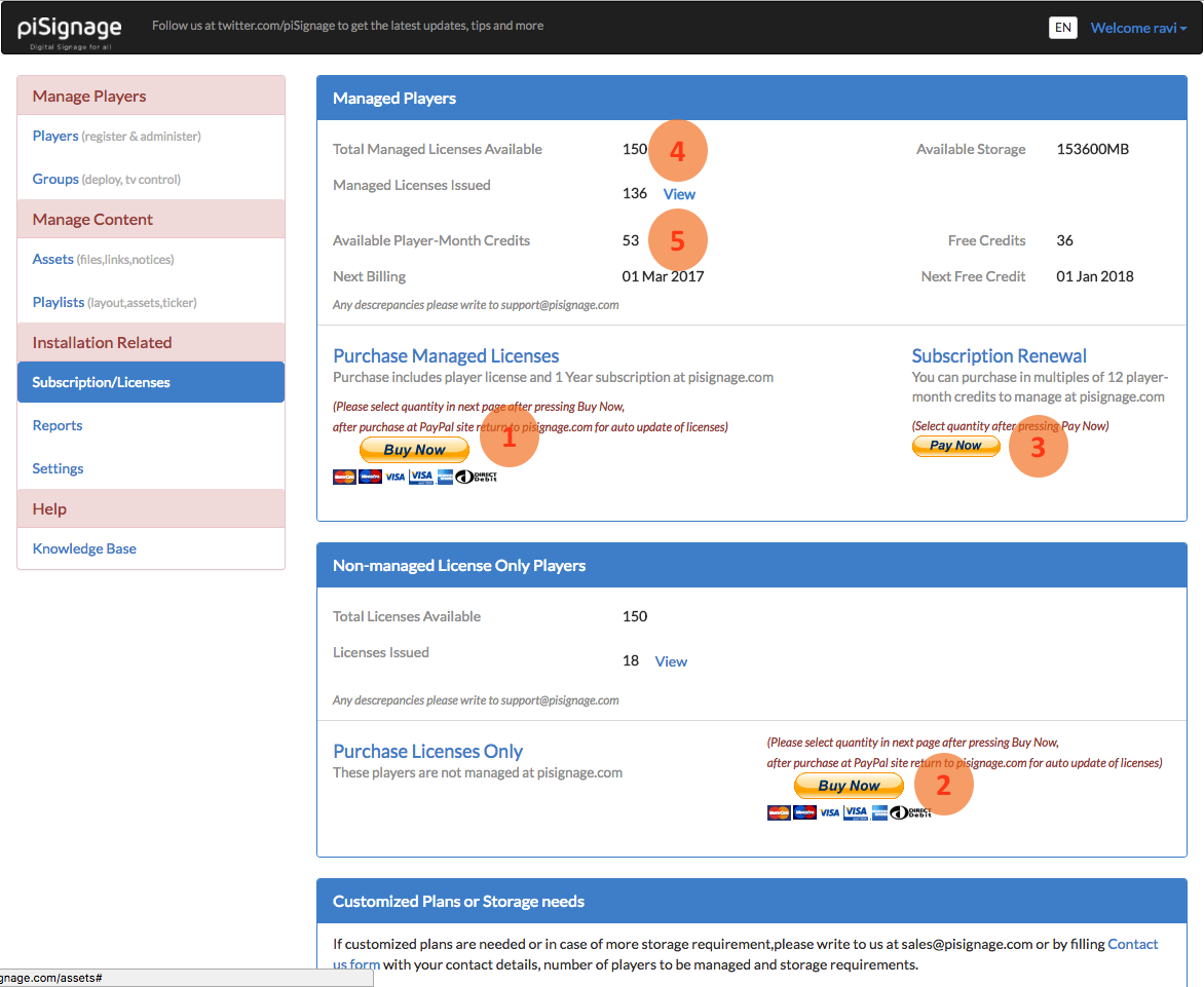 Documentation for Player, Server and Open Source Software for Digital Signage |PiSignage